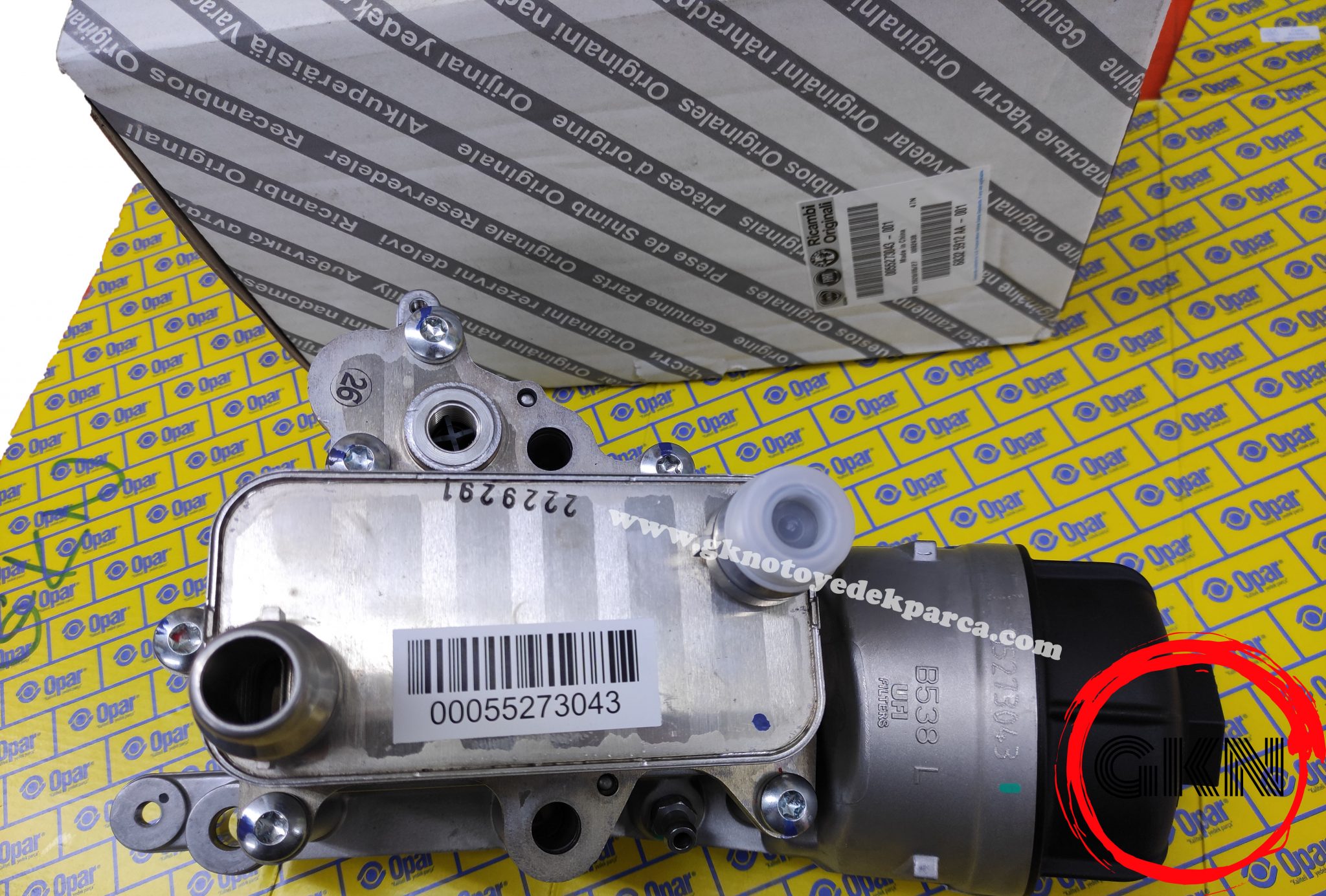 YAĞ SOĞUTUCUSU KOMPLE FİAT DOBLO DUCATO 2.0 JTD 55273043 « GKN OTO ...