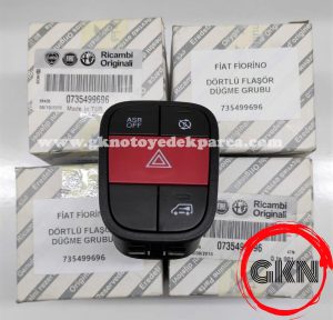 DÖRTLÜ FLAŞÖR DÜĞME BUTON GRUBU FİAT FİORİNO 735499696 « GKN OTO YEDEK ...