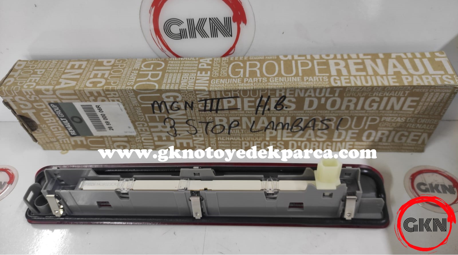 3.STOP LAMBASI ARKA MEGANE III 265900006R « GKN OTO YEDEK PARÇA