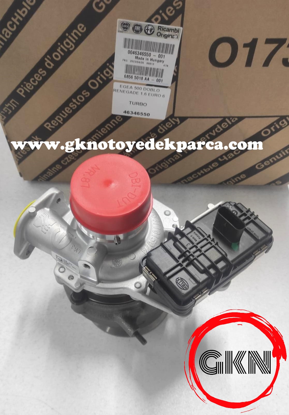 TURBO EGEA 500 DOBLO RENEGADE 1.6 EURO 6 / 46346550 / 46343489 ...