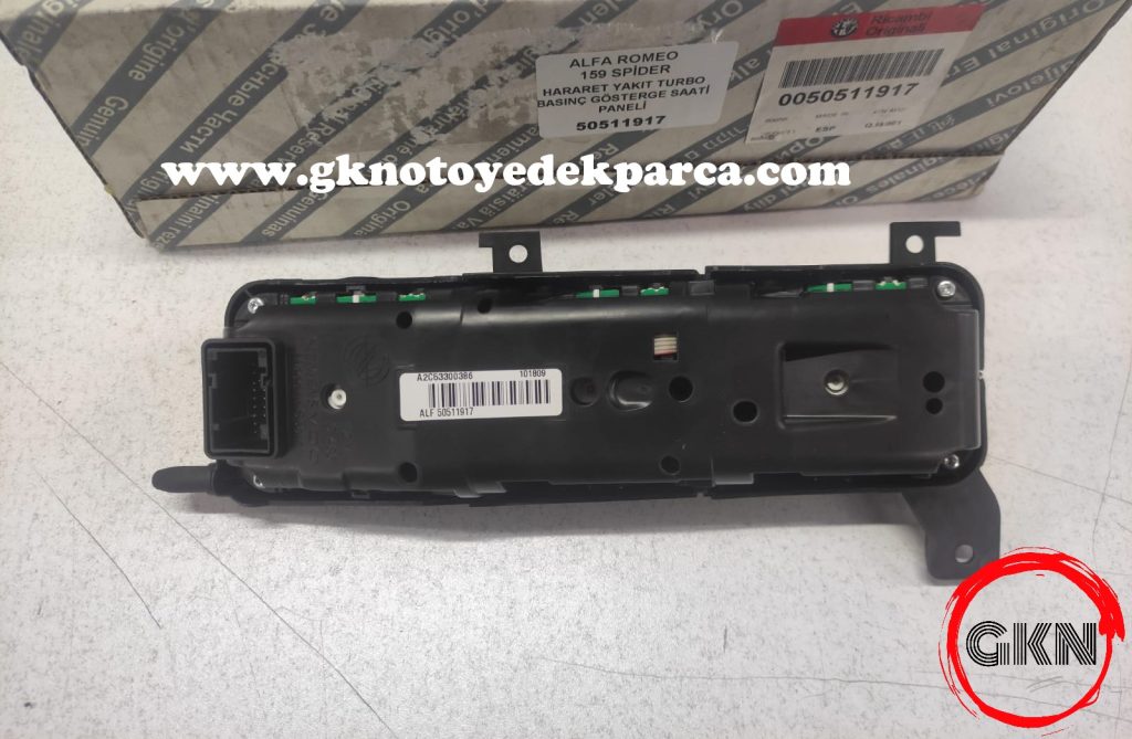 HARARET YAKIT TURBO BASINÇ GÖSTERGE SAATİ PANELİ ALFA ROMEO 159 SPİDER ...