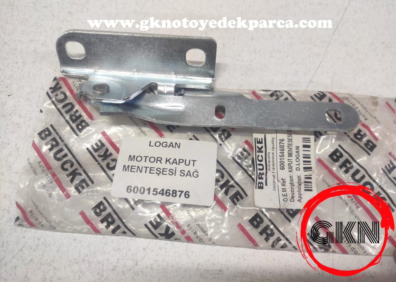 MOTOR KAPUT MENTEŞESİ SAĞ LOGAN 6001546876 « GKN OTO YEDEK PARÇA