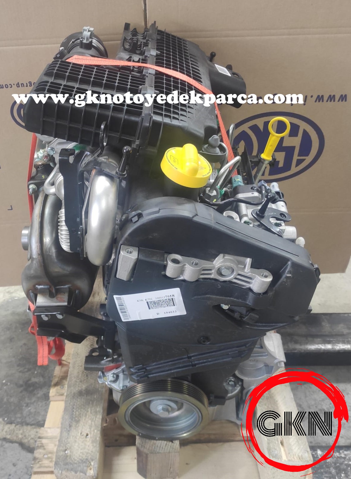 KOMPLE MOTOR LOGAN SANDERO K9K 1.5 DCİ EURO 4 K9K 792 « GKN OTO YEDEK PARÇA