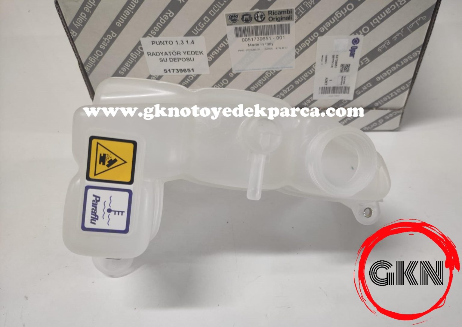 RADYATÖR YEDEK SU DEPOSU PUNTO 1.3 1.4 51739651 / 51732881 « GKN OTO ...