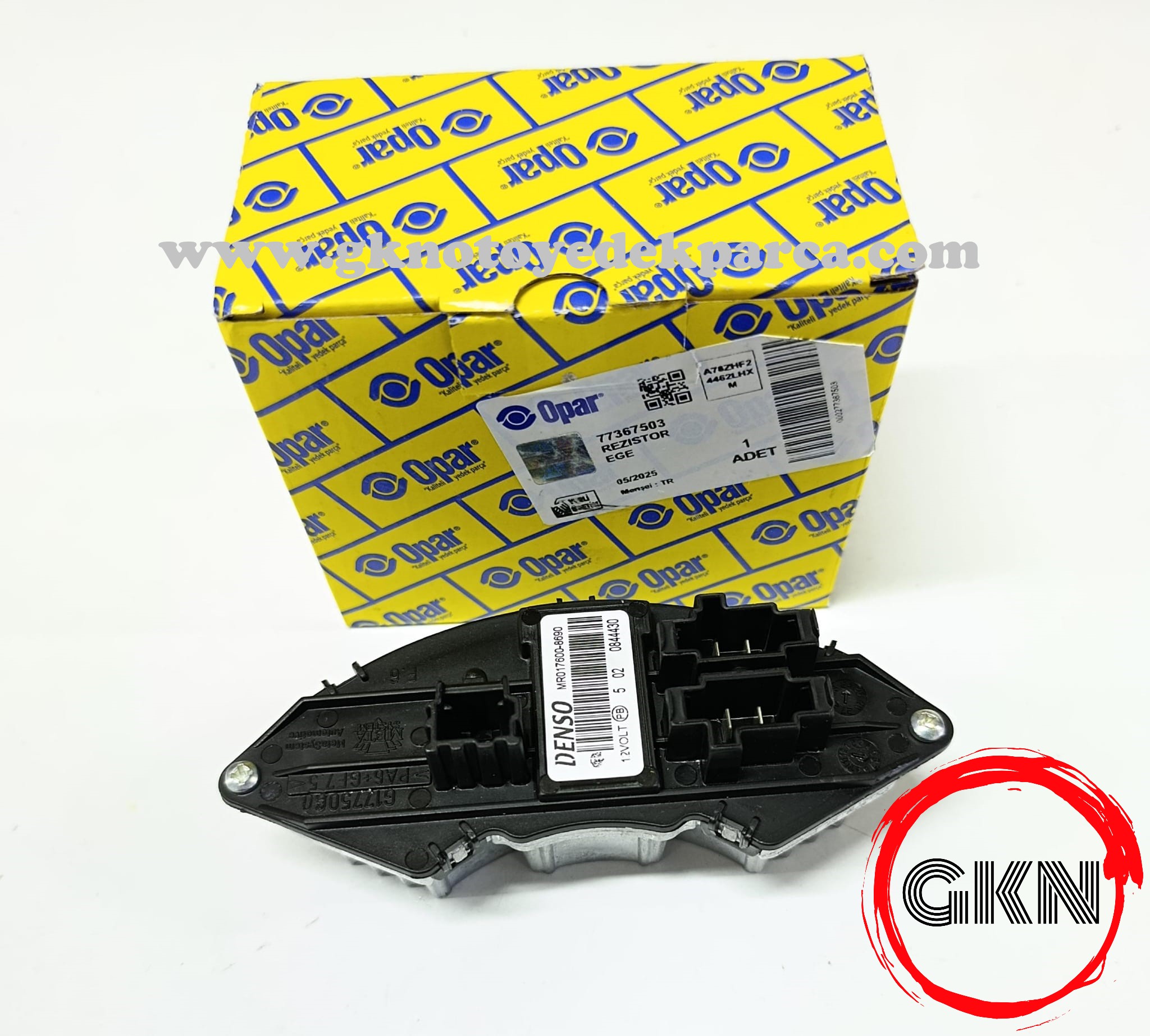 KALORİFER REZİSTANSI (REZİSTÖR) EGEA LİNEA GRANDE PUNTO 77367503 « GKN ...