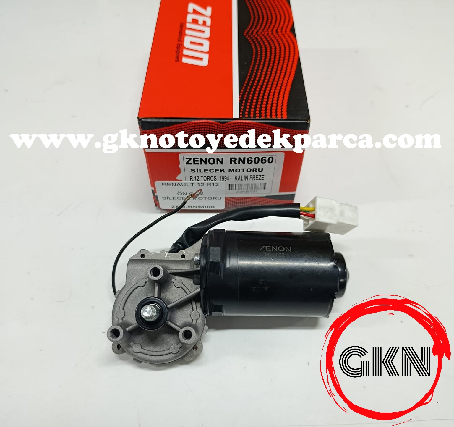 ÖN CAM SİLECEK MOTORU RENAULT 12 R12 ZEN-RN6060 / 64357031 « GKN OTO ...